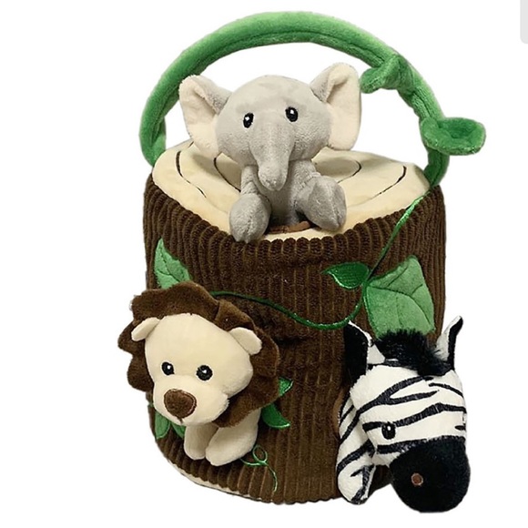 Moon & Stars | Toys | Moon Stars Multi Piece Jungle Tree Plush Animals ...